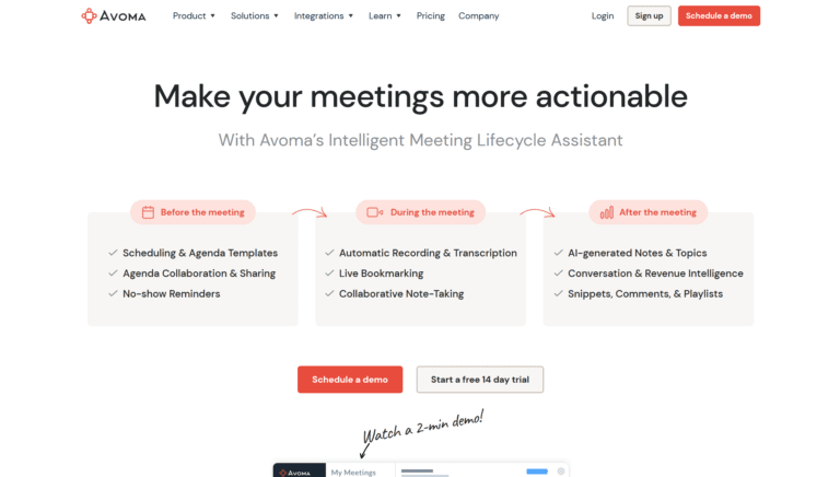 The 5 Best Avoma Competitors & Alternatives in 2023 | tl;dv